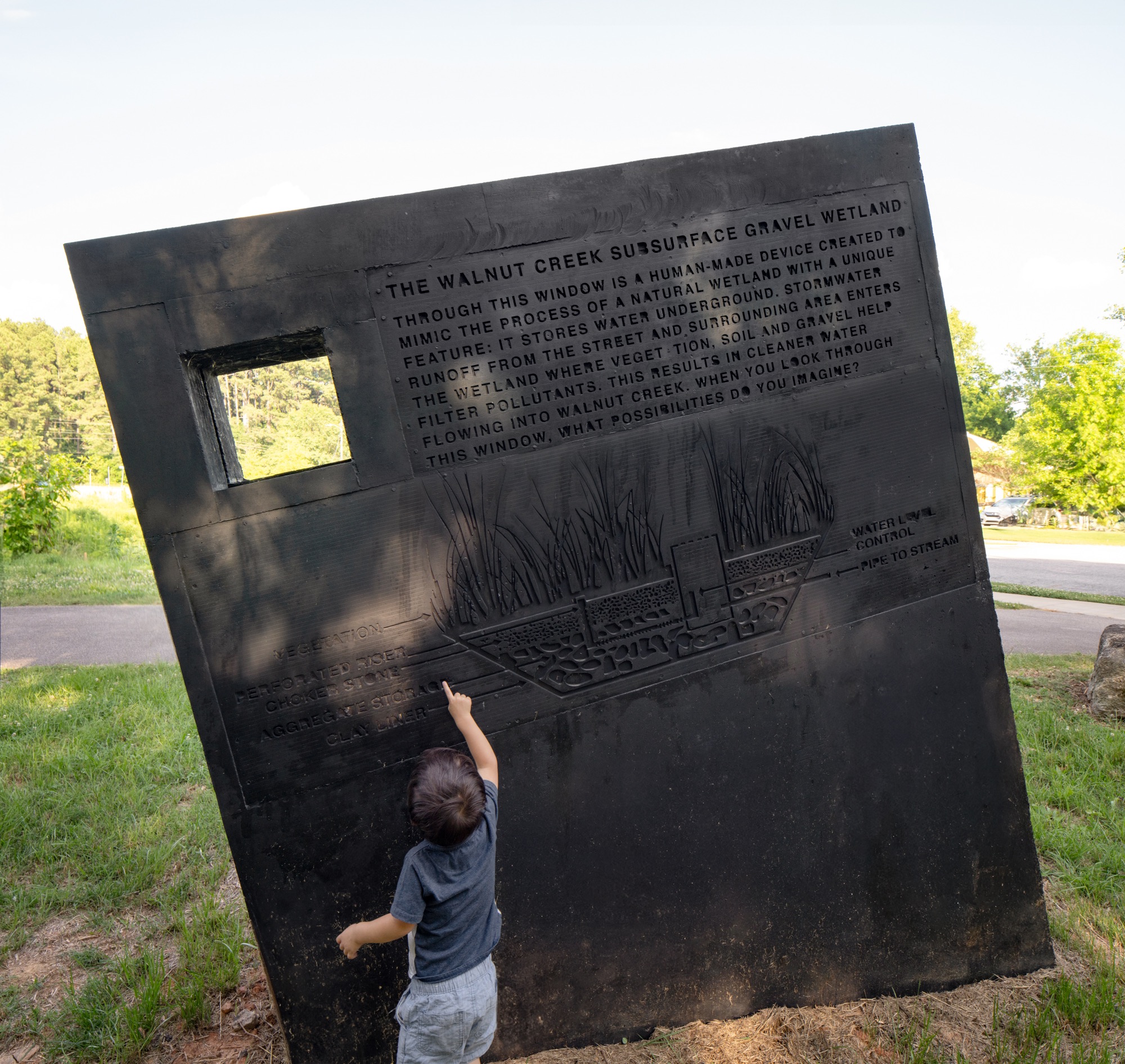 Creative Education Monolith at Walnut Creek Park | Raleighnc.gov