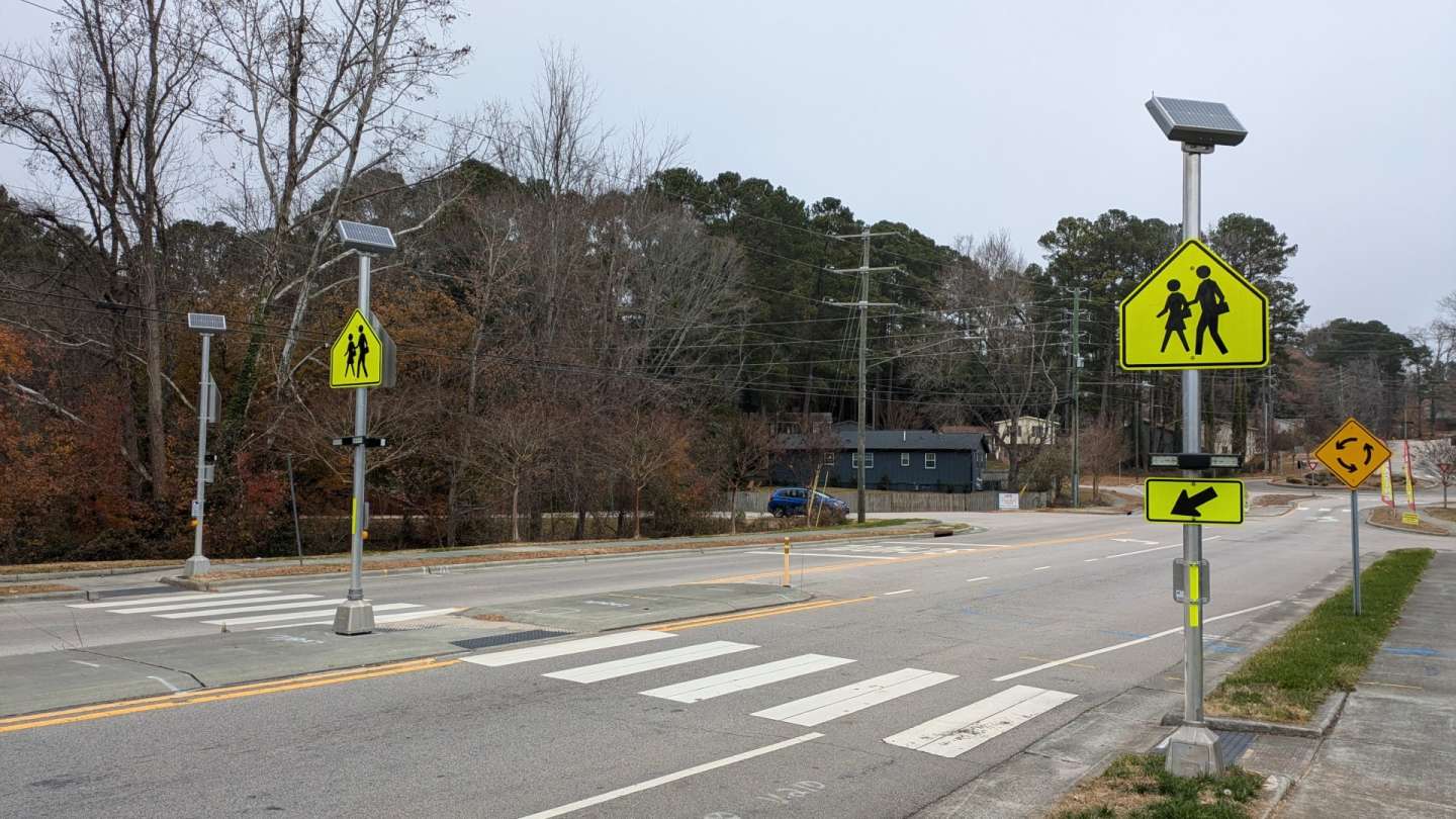 New RRFBs Installed on Buck Jones Road to Improve Pedestrian Safety ...
