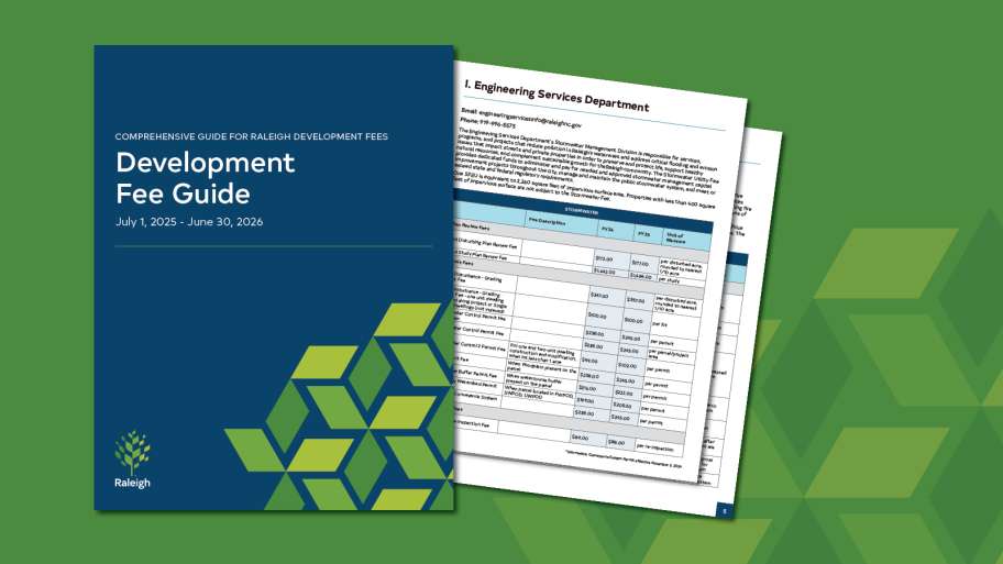 FY26 Development Fee Guide Now Online | Raleighnc.gov