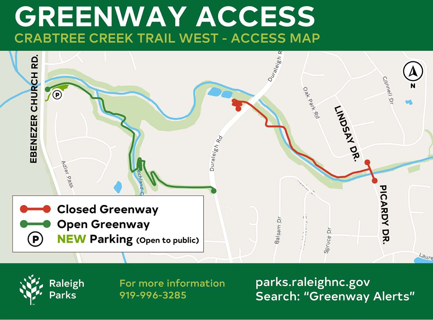 Crabtree Creek West Trail | Raleighnc.gov