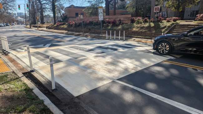 New Raised Crosswalks Improve Safety on St. Mary’s Street | Raleighnc.gov